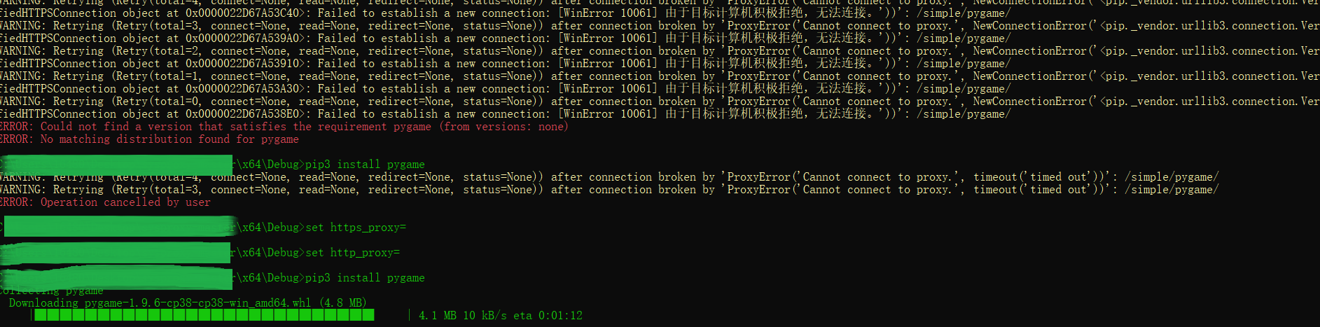 ServerSelectionTimeoutError: localhost: 27017: [WinError 10061] Because the target machine ...