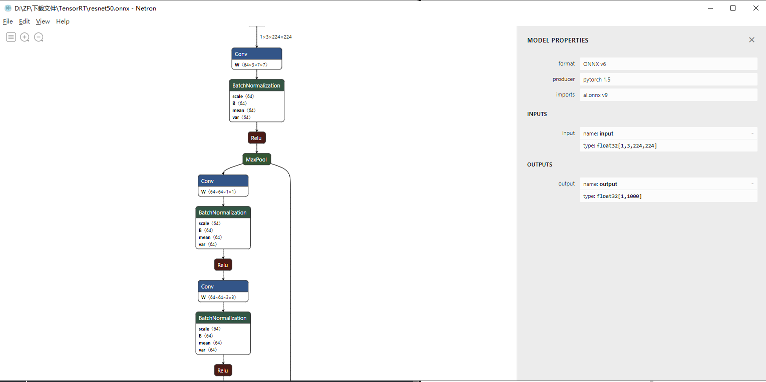 使用netron对TensorFlow、Pytorch、Keras、PaddlePaddle、MXNet、Caffe、ONNX、UFF、TNN、ncnn、OpenVINO等模型的可视化 ...