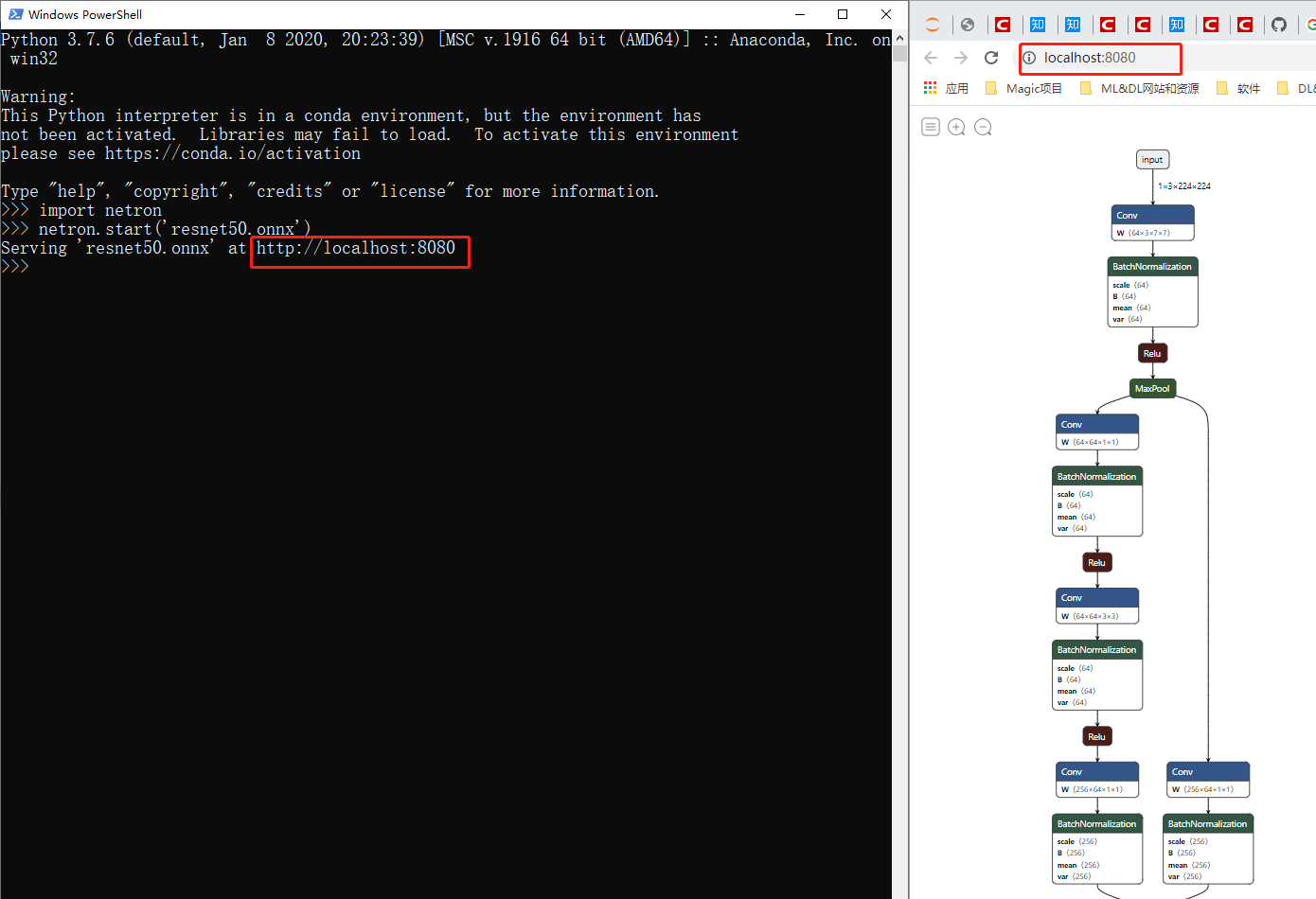 使用netron对TensorFlow、Pytorch、Keras、PaddlePaddle、MXNet、Caffe、ONNX、UFF、TNN、ncnn、OpenVINO等模型的可视化 ...