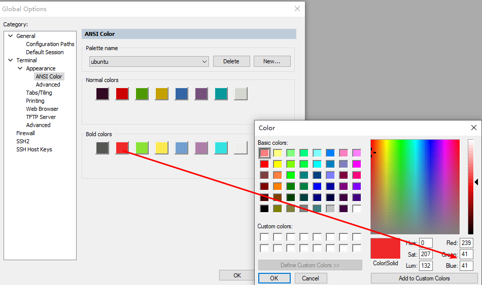 SecureCRT终端配色优化(仿ubuntu终端)_securecrt 配置ubuntu颜色-CSDN博客