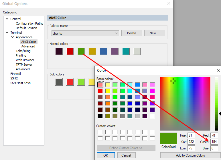 SecureCRT终端配色优化(仿ubuntu终端)_securecrt 配置ubuntu颜色-CSDN博客
