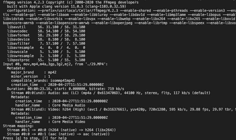 FFmpeg的log日志打印控制（命令行或Python）_ffmpeg loglevel-CSDN博客
