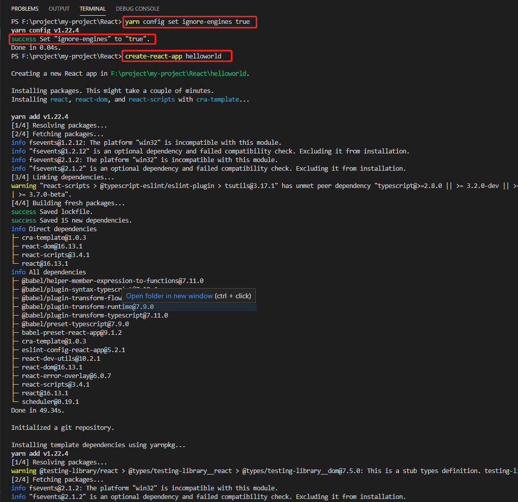 create-react-app : 无法加载文件 C:\Users\MyPC\AppData\Roaming\npm\create-react-app.ps1，因为 在此系统上禁止运行—问题 ...