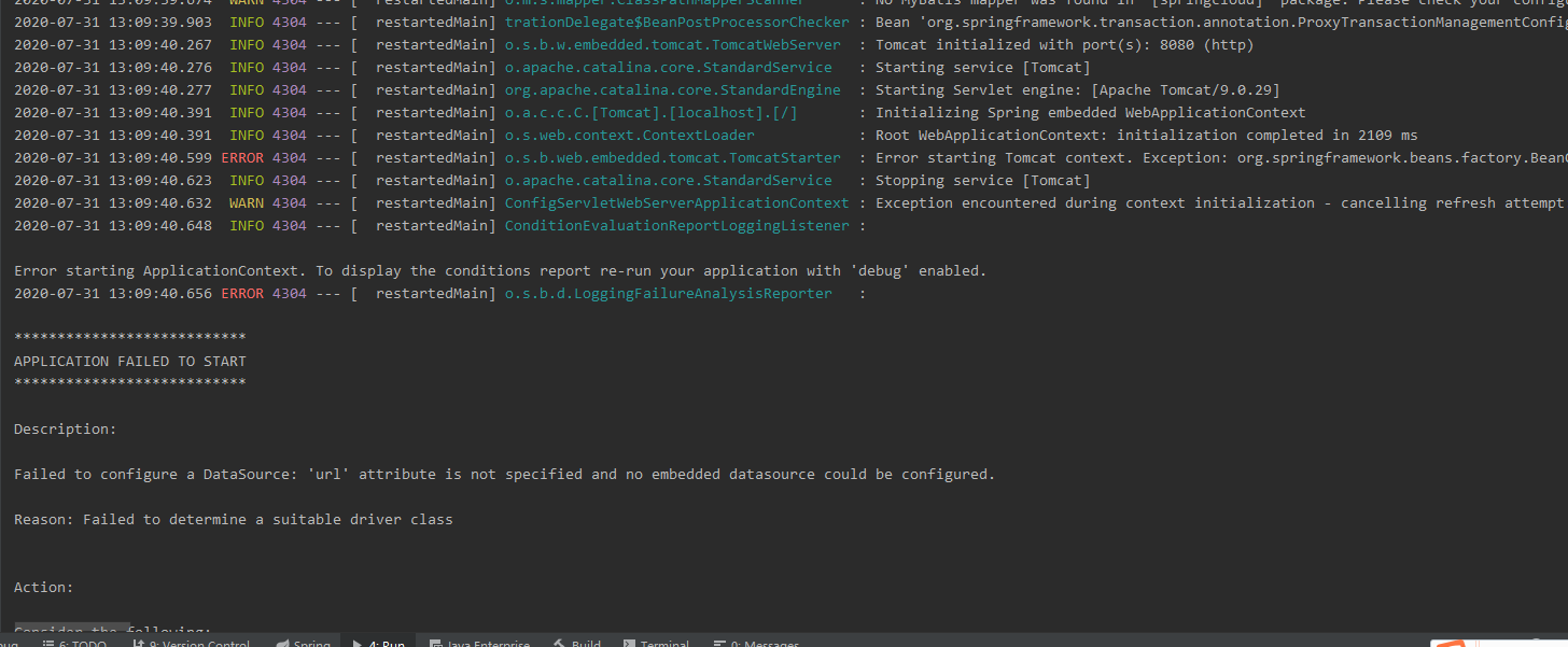 springboot启动tomcat报错_o.s.boot.web.embedded.tomcat.tomcatstarter:62 - er-CSDN博客