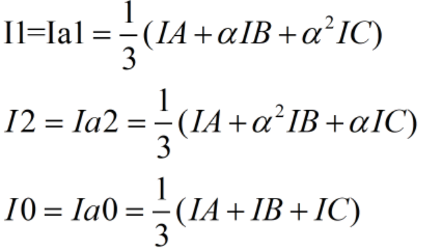 Positive sequence, negative sequence and zero sequence components in ...