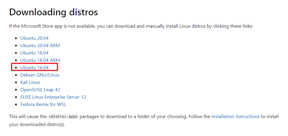 安装Windows微软商店已下架的WSL系统，以Ubuntu 16.04 为例_wsl下载ubuntu16.04下载不了-CSDN博客