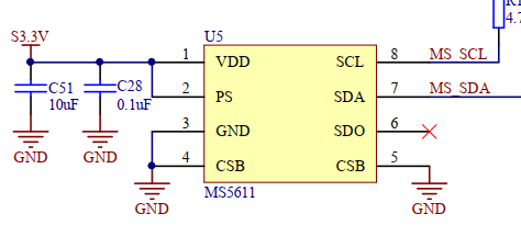 MS5611 barometer I2C driver code STM32 - Programmer Sought