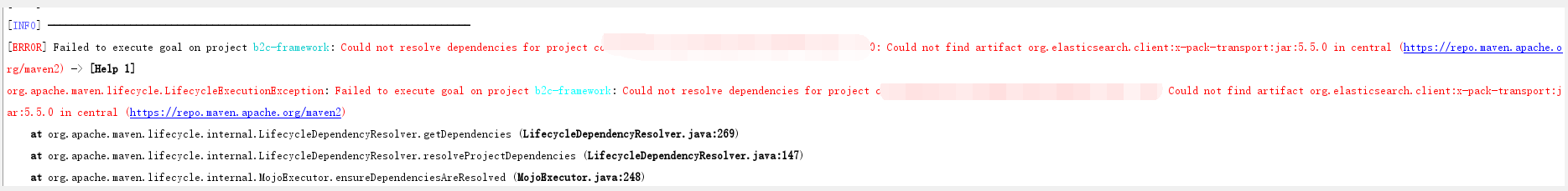 maven 程序包不存在 https://repo.maven.apache.org/maven2 was cac hed in the local repository_maven 程序包 ...