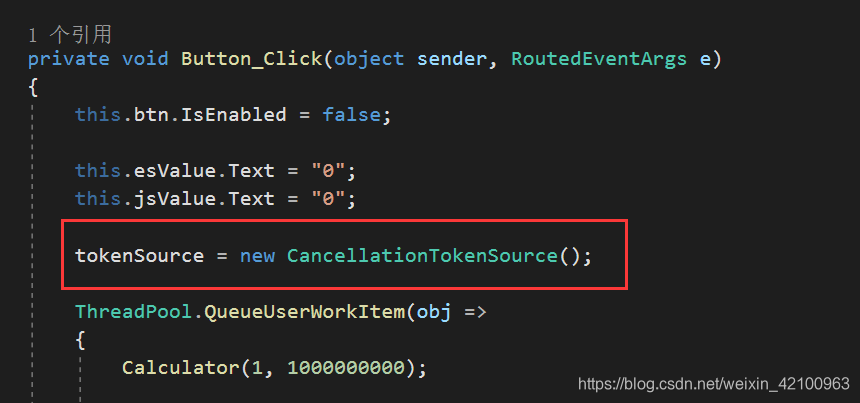 Wpf取消一个线程的执行 Wpf Cancellationtokensource Csdn博客