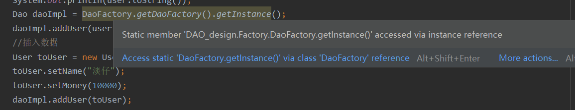 Warning: Static member accessed via instance reference-CSDN博客