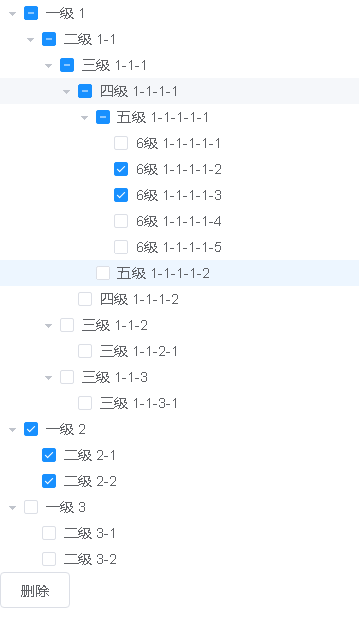Vue Elementui Tree树形控件 递归删除选中的所有节点 Csdn博客