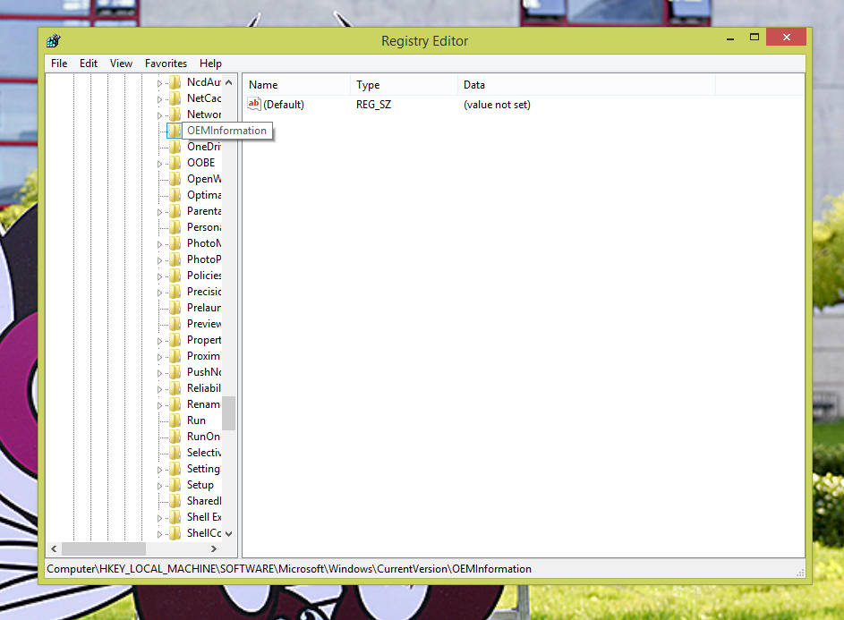 更改Windows OEM信息_oeminformation-CSDN博客