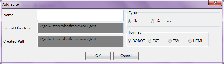 Robotframework之ried运行测试用例报错suite ‘xxx‘ Contains No Tests Matching Name ‘xxx‘ In Sin Suite