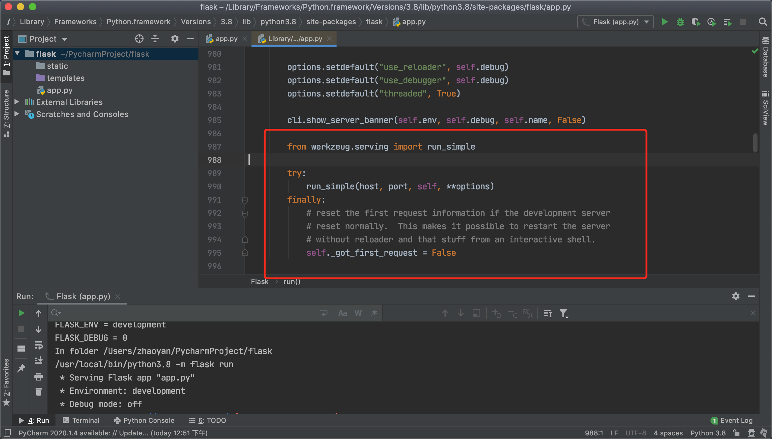 Flask服务是怎么样基于Werkzeug启动的？_werkzeug服务器-CSDN博客