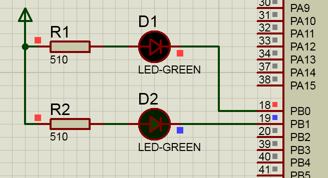（1）Proteus 8.9上的STM32仿真系列（HAL)---流水灯_proteus 32单片机crystal frequence-CSDN博客