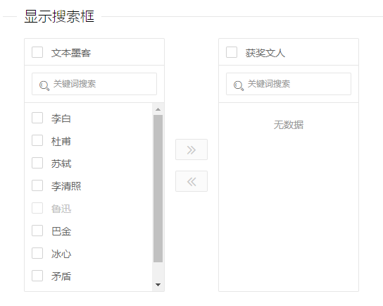layui 穿梭框 layui.transfer-CSDN博客
