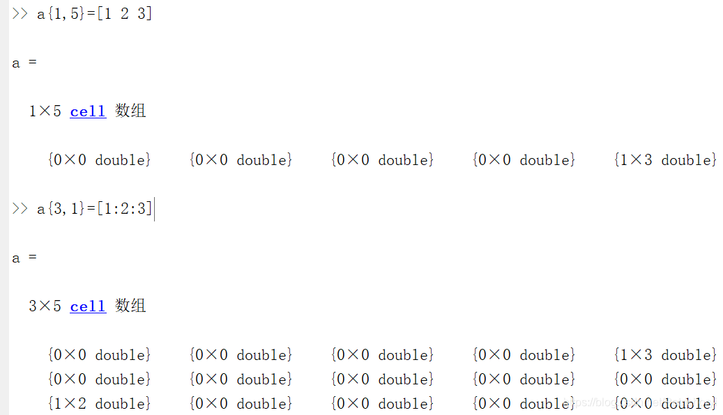 Matlab中的元胞数组matlab Cell转换为数组 Csdn博客