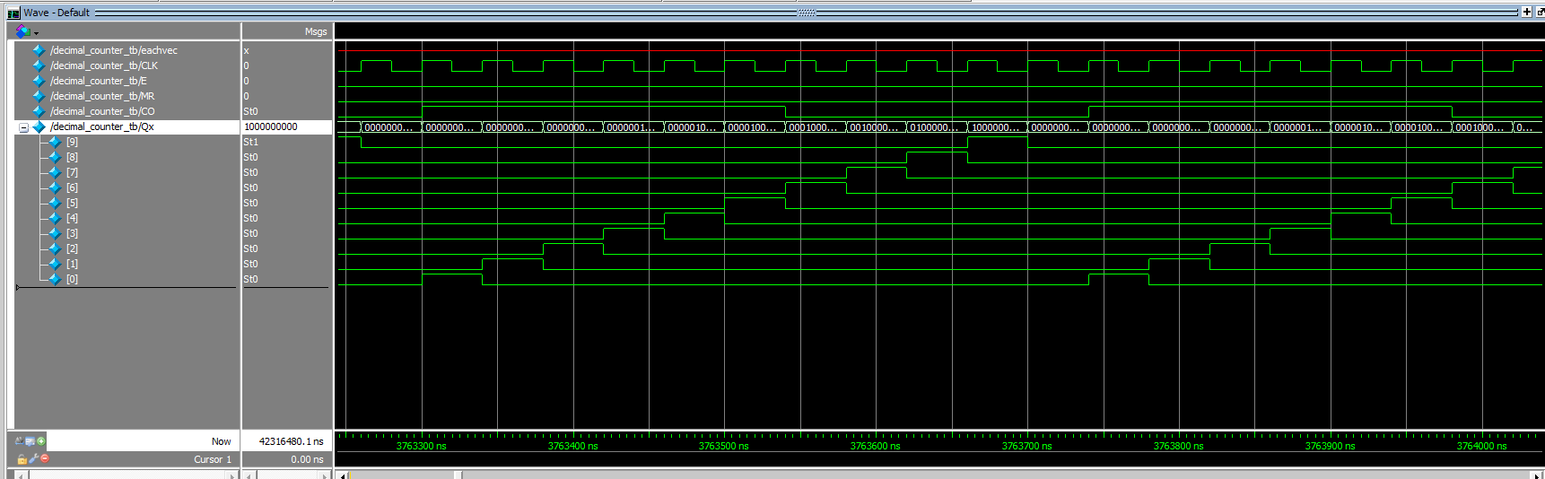 FPGA学习之路(二)之十进制计数器(Decimal Counter)搭建_fpga利用4个d触发器构成一个计数器-CSDN博客