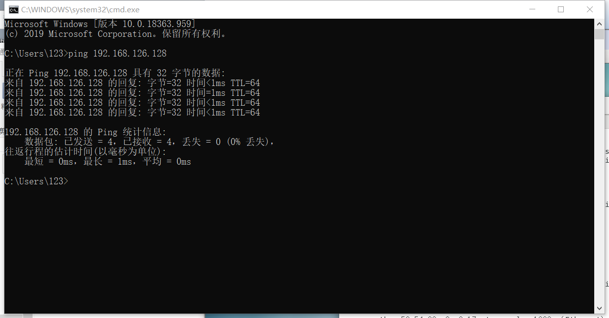 win10主机无法ping通虚拟机_宿主机ping通虚拟机截图-CSDN博客