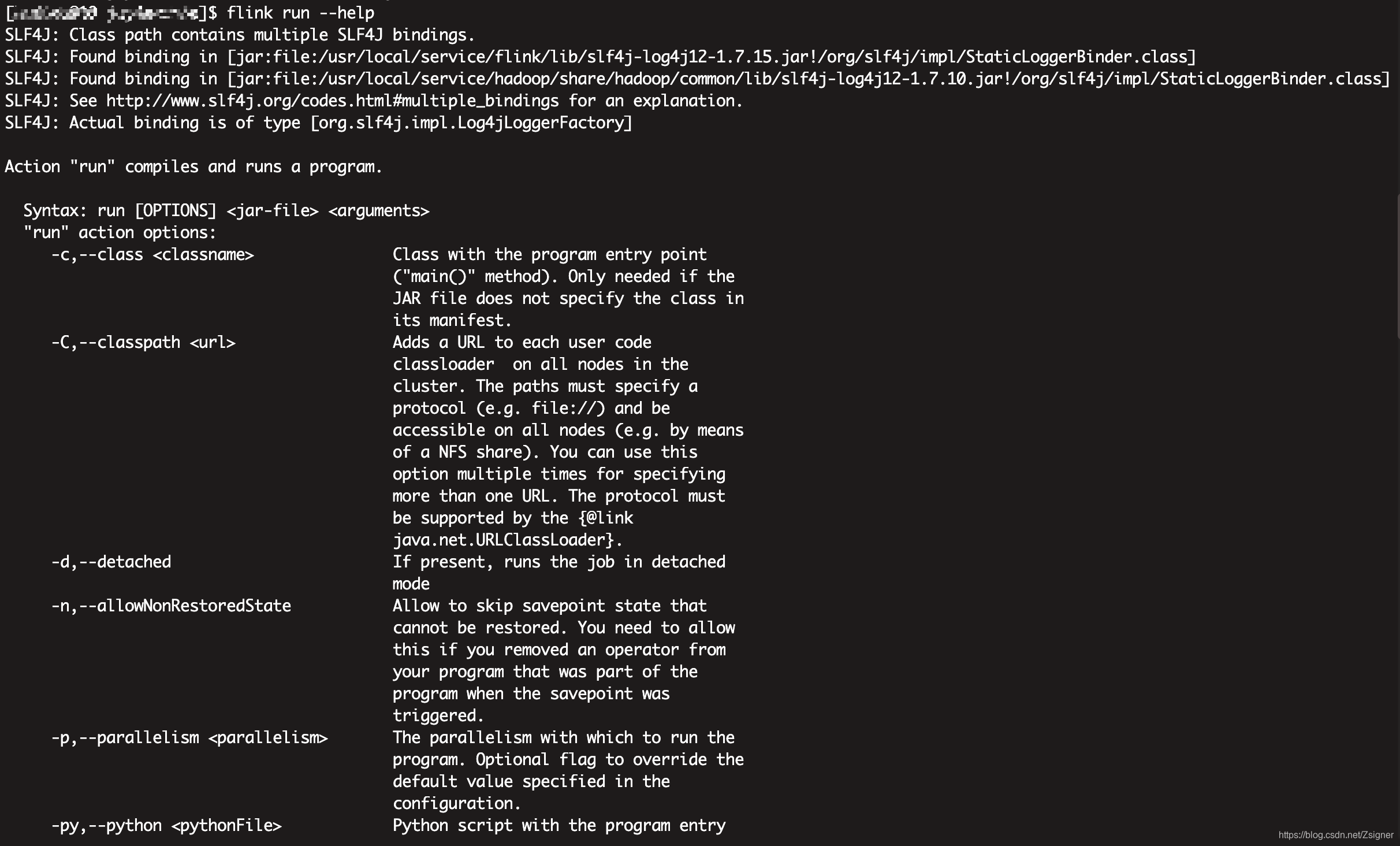 【flink】flink 110 Run 命令详解flink Run Csdn博客