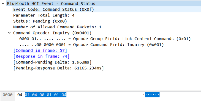 传统蓝牙HCI搜索流程介绍（bluetooth inquiry）_wireshark如何查看hci查看蓝牙协议-CSDN博客
