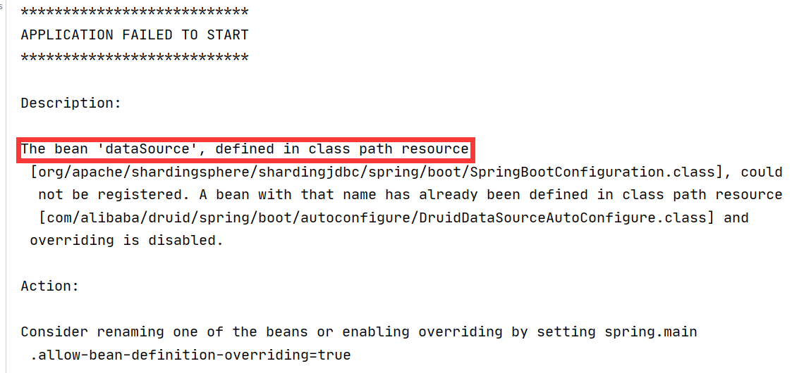 Shardingsphere 报错 Failed To Configure A Datasource ‘url‘ Attribute Is Not Specified 