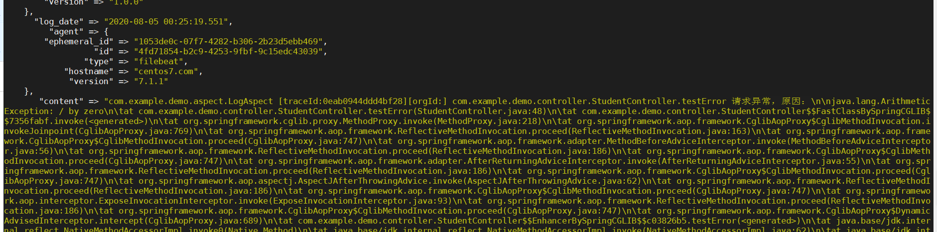 filebeat 处理 java 堆栈信息（异常日志）_filebeat采集error 堆栈信息-CSDN博客