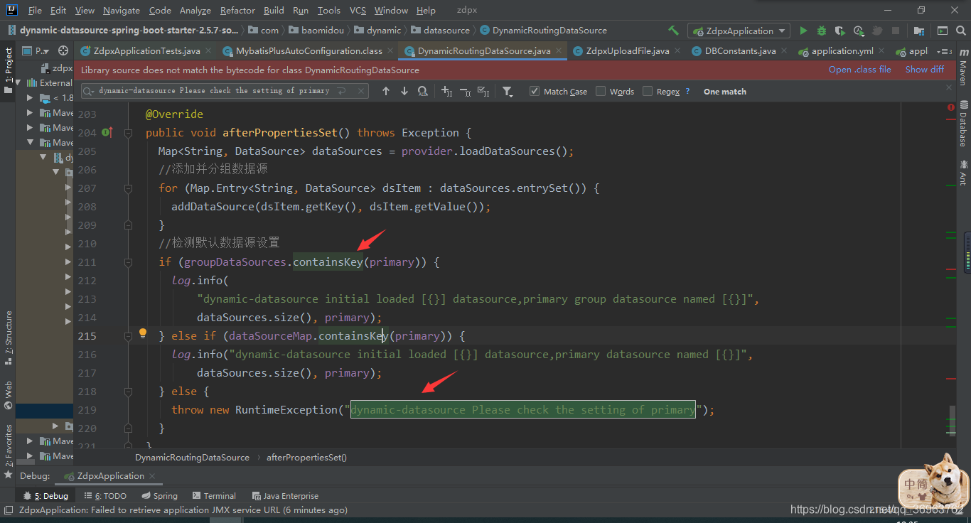 配置多数据源出现dynamic Datasource Please Check The Setting Of Primary Csdn博客