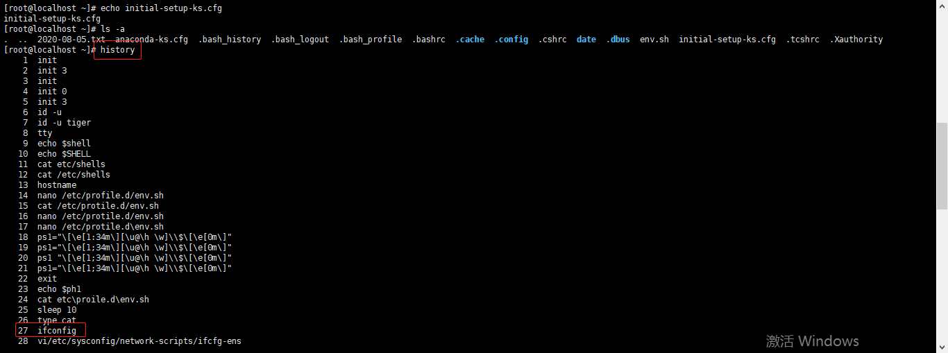 linux 命令历史行的用法及tab键用法_linux练习使用tab命令,使用history-CSDN博客