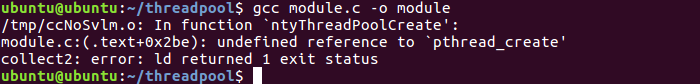 Ubuntu16 04编译程序报错“undefined Reference To `pthread Create‘”解决方法 Ubuntu16
