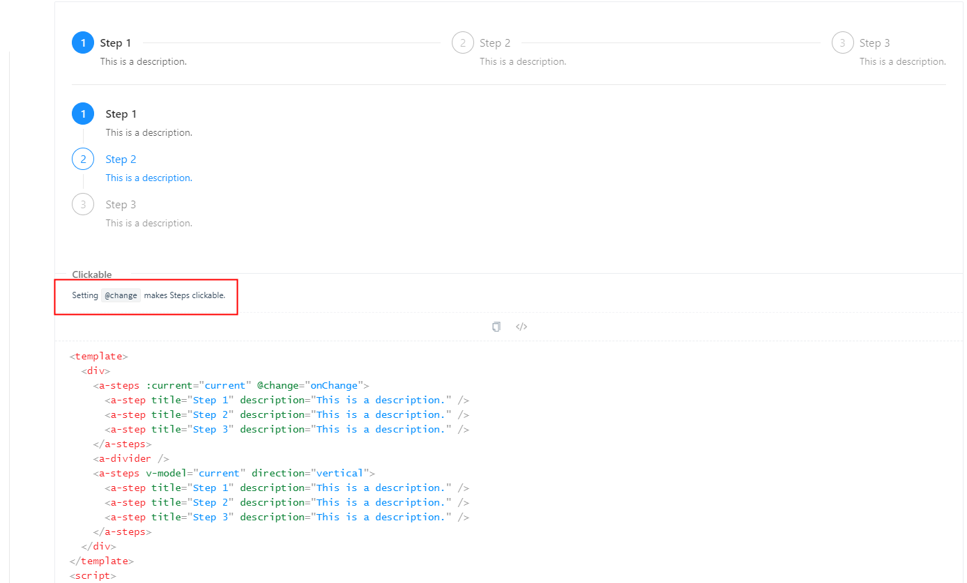 求助, antd 的 steps 组件添加 change 事件后仍不能点击_step change事件加了请求后不生效-CSDN博客