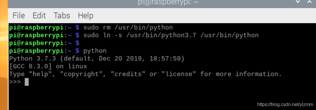 将树莓派中默认python2切换python3树莓派卸载python37 Csdn博客