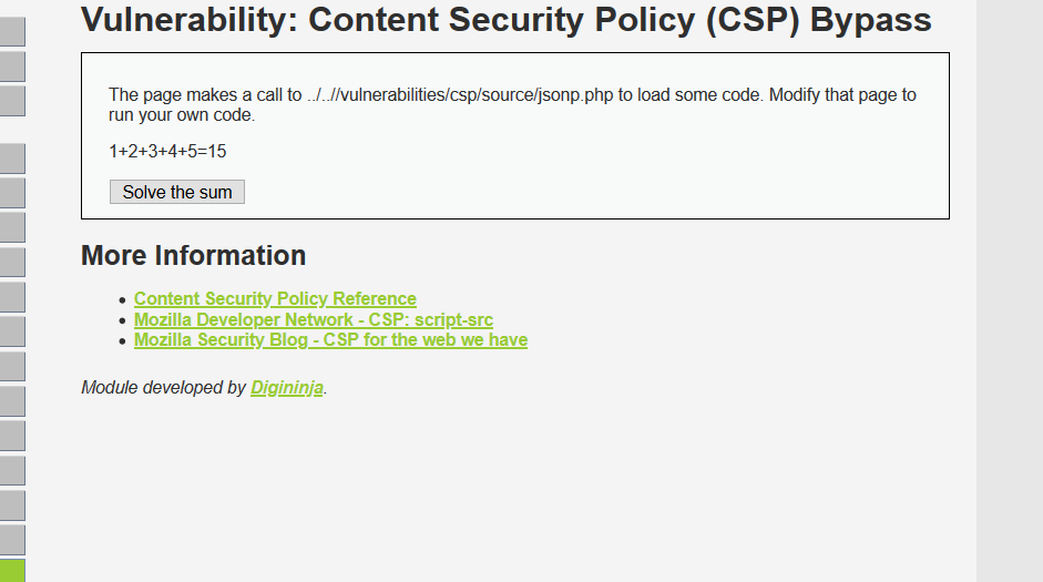 DVWA-CSP Bypass详解_dvwa的csp高级使用post修改参数收为什么不弹框,返回包为什么是json的数据15-CSDN博客