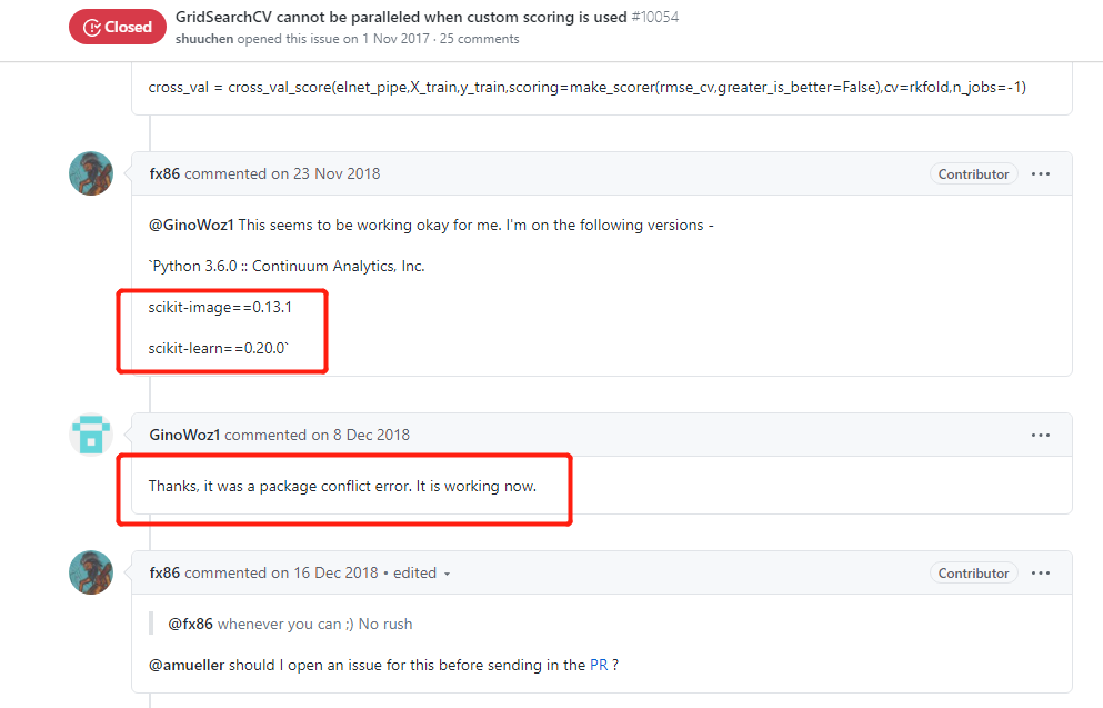 sklearn.externals.joblib.externals.loky.process_executor.BrokenProcessPool: A task has 未能取消序列化_a ...