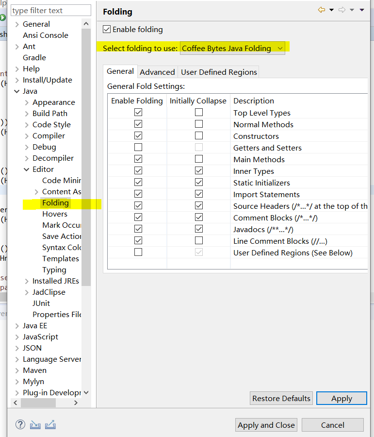 Eclipse/STS的代码折叠大法_sts代码折叠设置-CSDN博客
