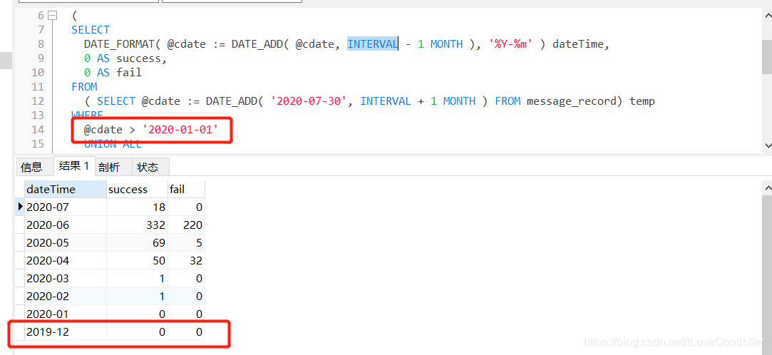 Mysql查询一段时间内的数据,没有数据的日期补全0查询账单表一段时间内的数据如果没有某天的数据则返回列表中设置当日的数据为0 Csdn博客