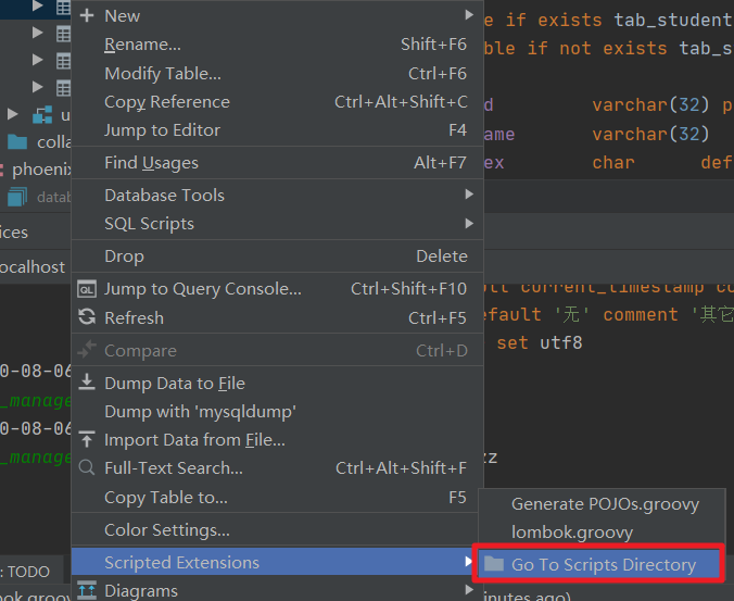 idea/DataGrip 自定义自动生成pojo类脚本,集成lombok方式,简化开发_datagrip怎么自动生成代码-CSDN博客