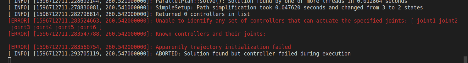 Moveit报错：Unable to identify any set of controllers that can actuate the specified joints-CSDN博客