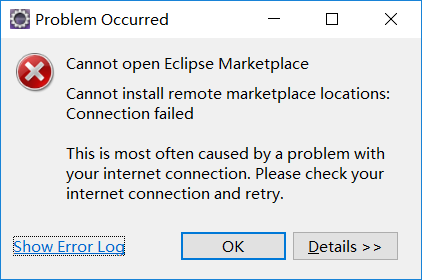eclipse出现Cannot open Eclipse Marketplace解决办法_can not open eclipse marketplace-CSDN博客