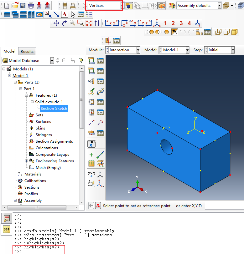 【ABAQUS二次开发】几种点及其坐标获取方法_abaqus怎么查看某一点的坐标-CSDN博客