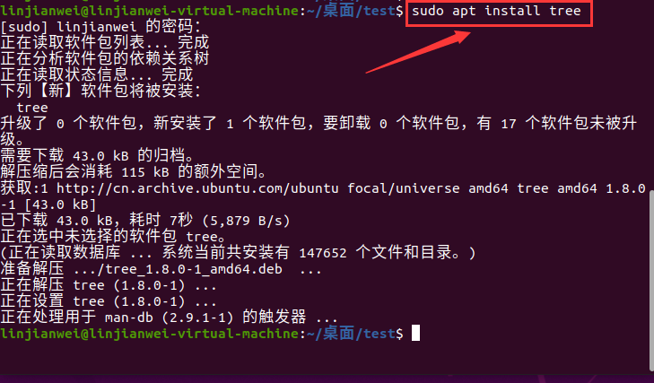Ubuntu乌班图 20.04 不能使用tree原因分析以及解决方案_command 'tree' not found, but can be installed wit-CSDN博客