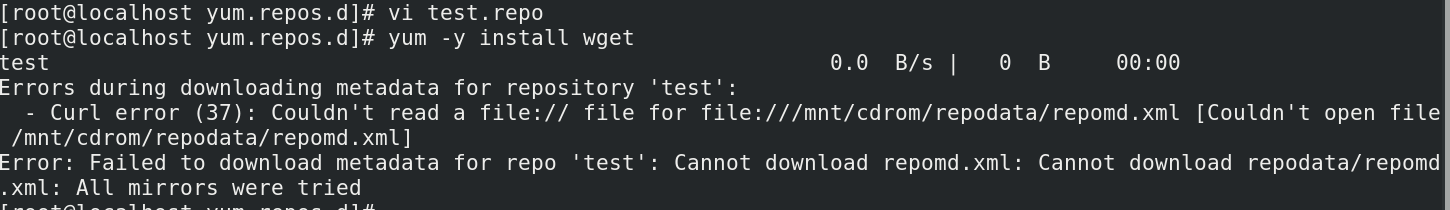 yum设置为本地源的时候报错_all mirrors were tried-CSDN博客