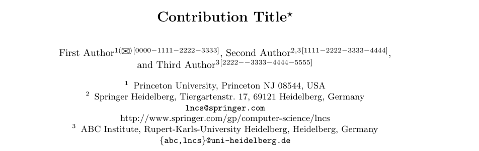 【杂七杂八的东西】Springer的LNCS_Latex踩坑篇_springer lncs-CSDN博客