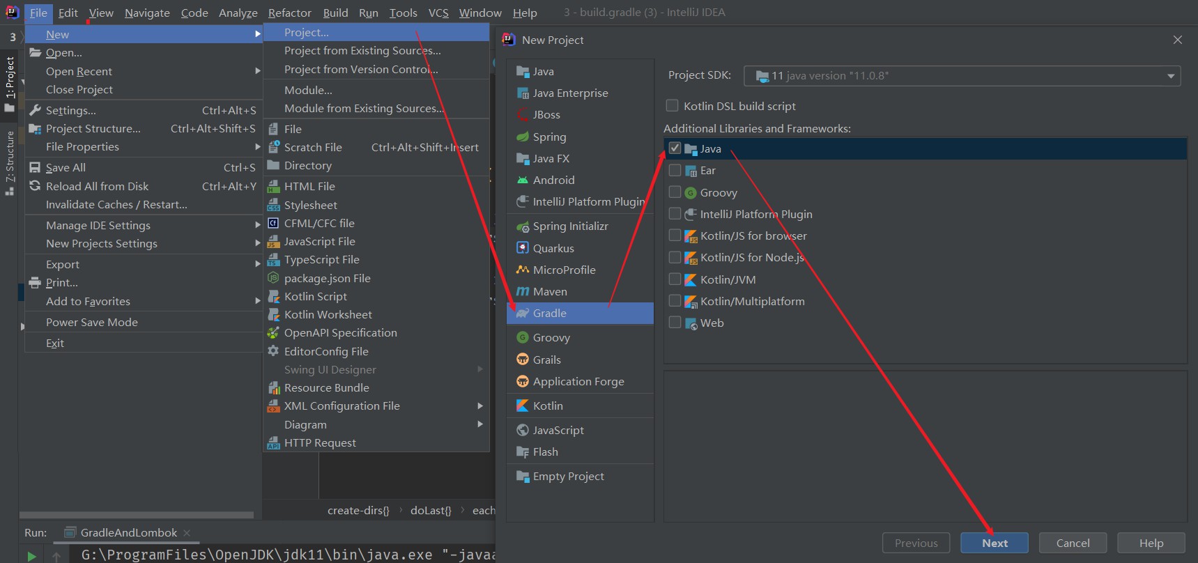 IDEA使用Gradle创建一个简单的java项目 & SpringBoot项目_javaee gradle-CSDN博客