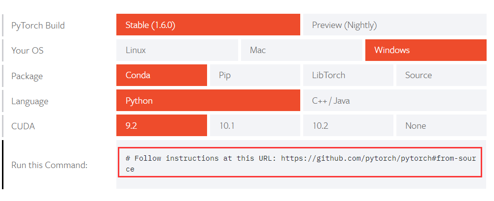 Windows10+CUDA9.2+CUDNN配置pytorch（GPU）（花了两天时间走了不少坑）_torch cuda9.2-CSDN博客