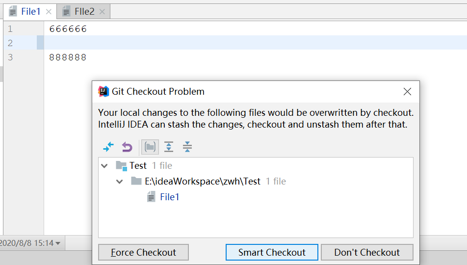 Git切换分支时提示：Your local changes to the following files would be overwritten by checkout - 程序员大本营