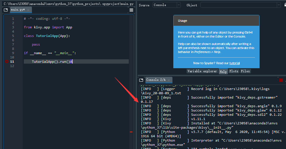anaconda探秘----使用anaconda运行第一个kivy_anaconda使用kivy-CSDN博客