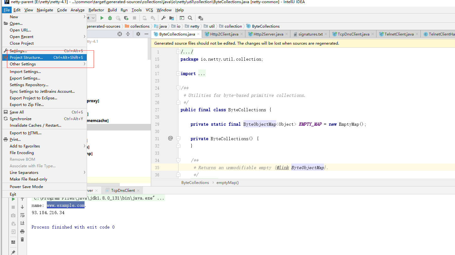 intellij idea 上运行 github 上下载的 netty 源代码（本地调试Netty提供的example）_gitee 下载 netty源码-CSDN博客