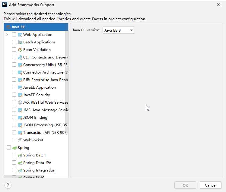 IDEA中add framework support时缺少Spring,Java EE等框架支持_addframework support-CSDN博客