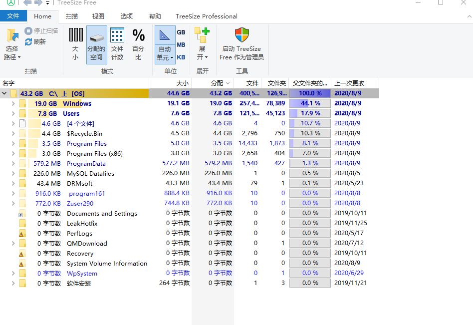 C盘清理——借助软件TreeSizeFree【网盘分享】（亲测有效）_treesize free怎么用-CSDN博客